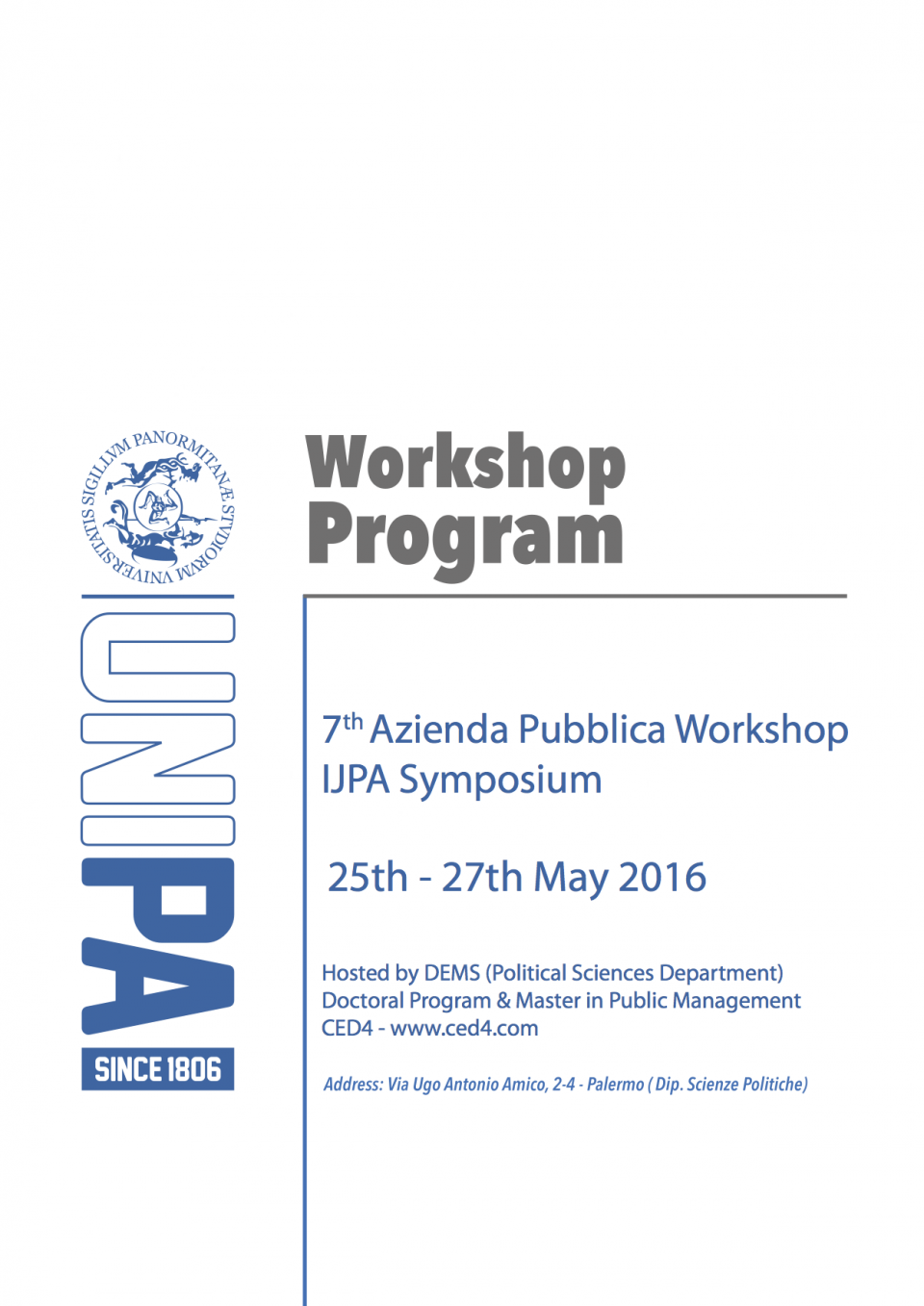 Download the Conference Program « CED 4